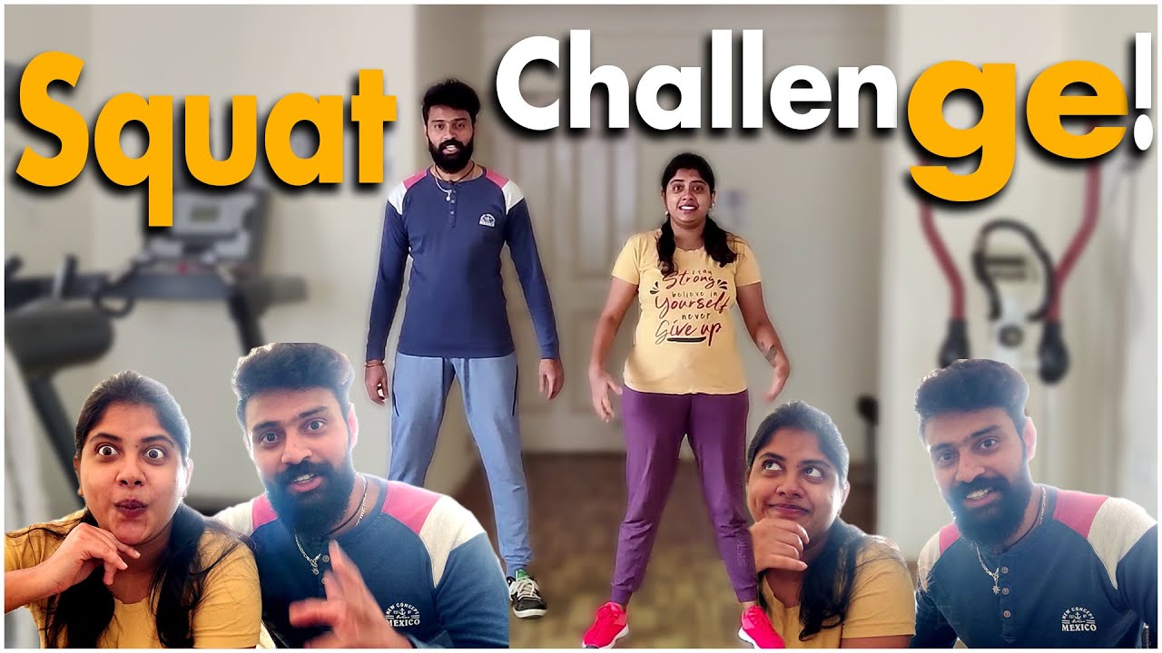 Couple Squat Challenge THIS WAS FUN | Couple Goals - YouTube