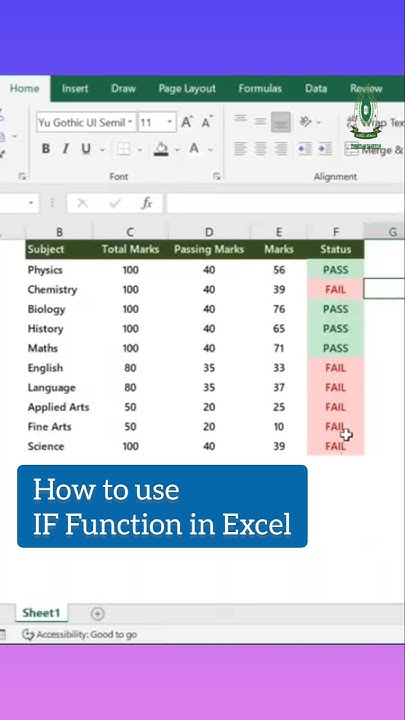 IF FUNCTION | 👉 How to use IF Formula in Microsoft Excel ? #msexcel #exceltricks #IFformula ...