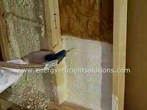 Installing Spray Foam Insulation - YouTube