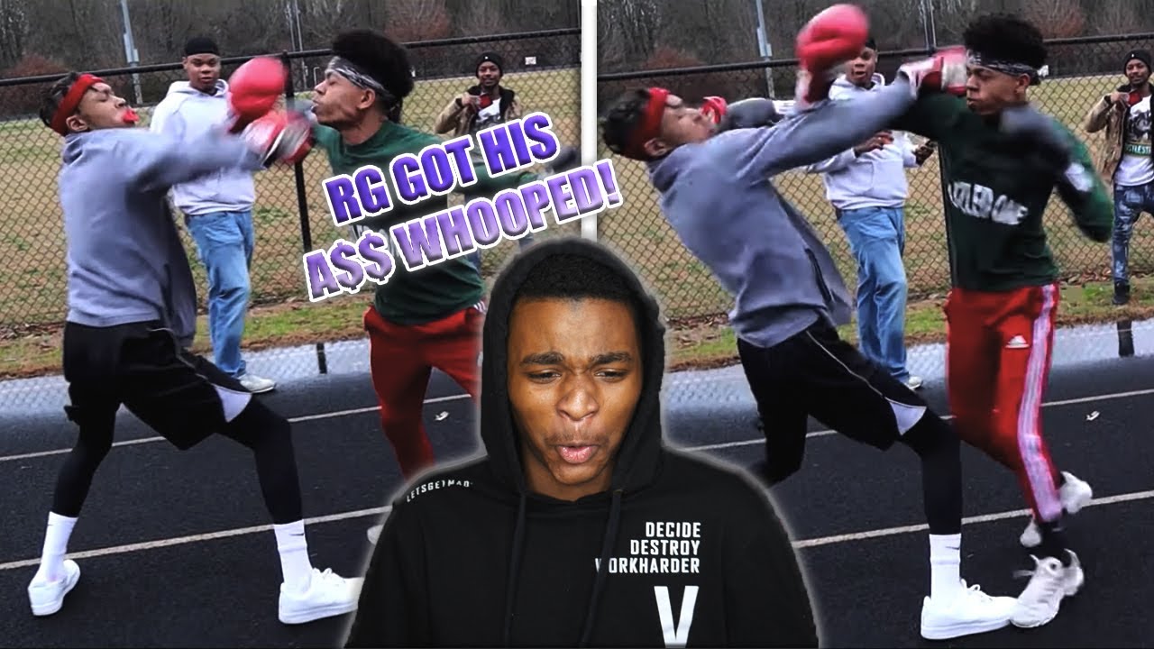 RG DONT GOT NO HANDS!!?👀🤦🏾‍♂️ YRNDJ VS RG OFFICIAL BOXING MATCH🥊😱 ...