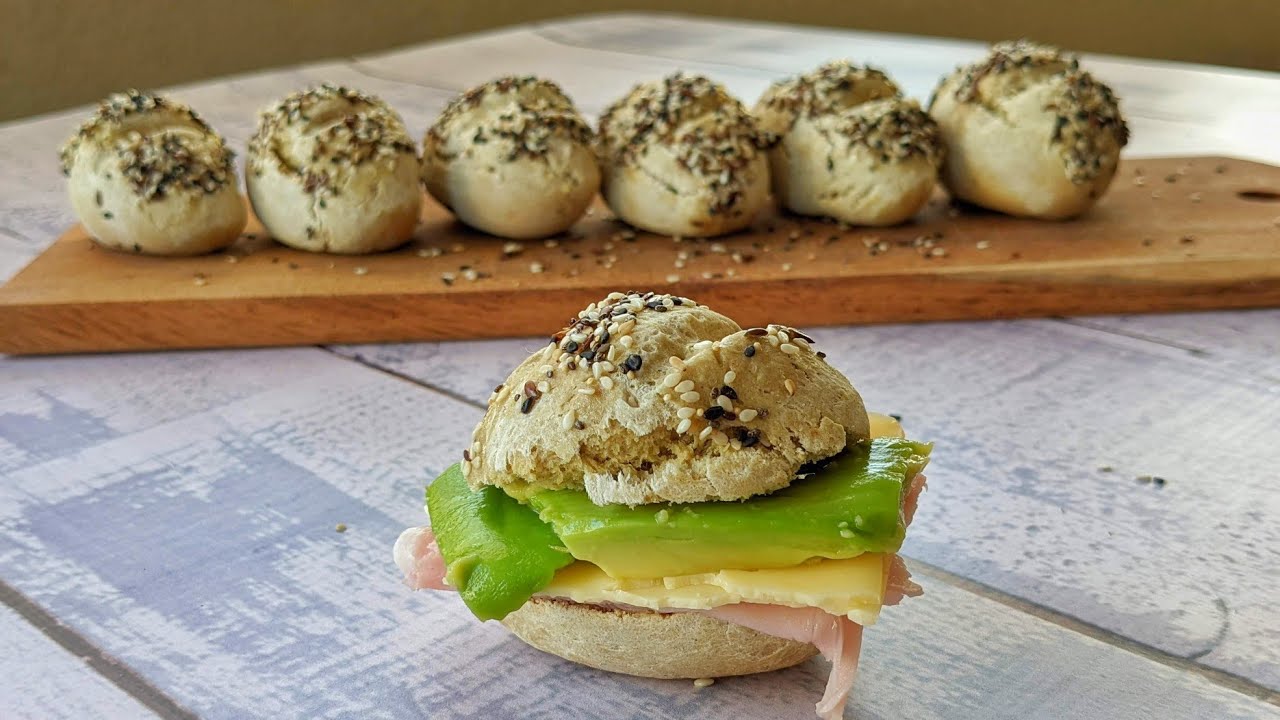 PAN SIN LEVADURA 🥖 Adorables pancitos caseros con semillas - YouTube