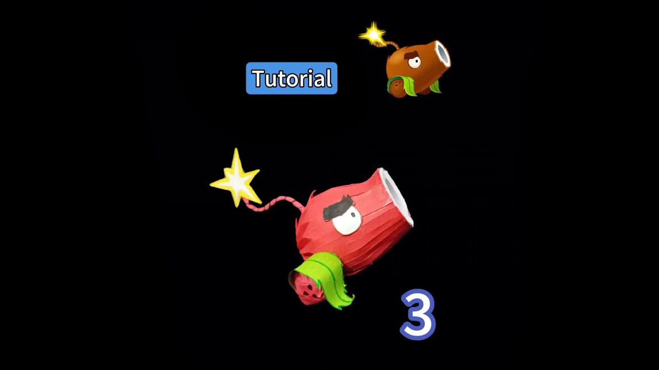 Tutorial: Paper Coconut Cannon, Make a Coconut Cannon from Plants vs ...