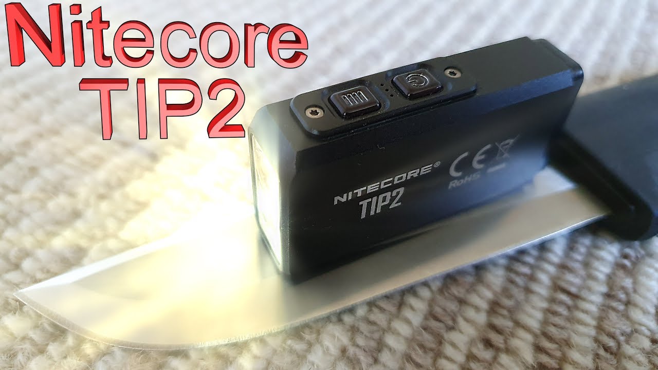 Trailtrek review Nitecore Tip2 edc keychain flashlight - YouTube