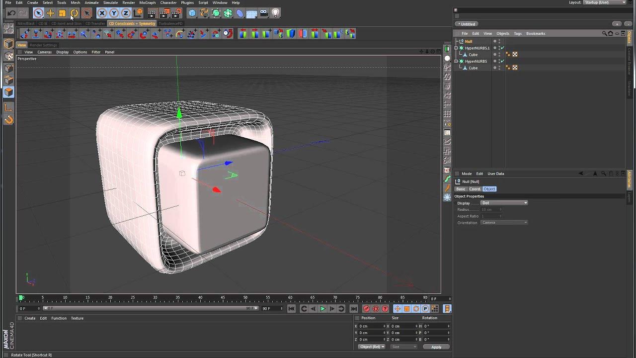 Sub-D Modeling in C4D - Lesson 6 - Object Manager Hierarchy, Nesting, and Constraints - YouTube