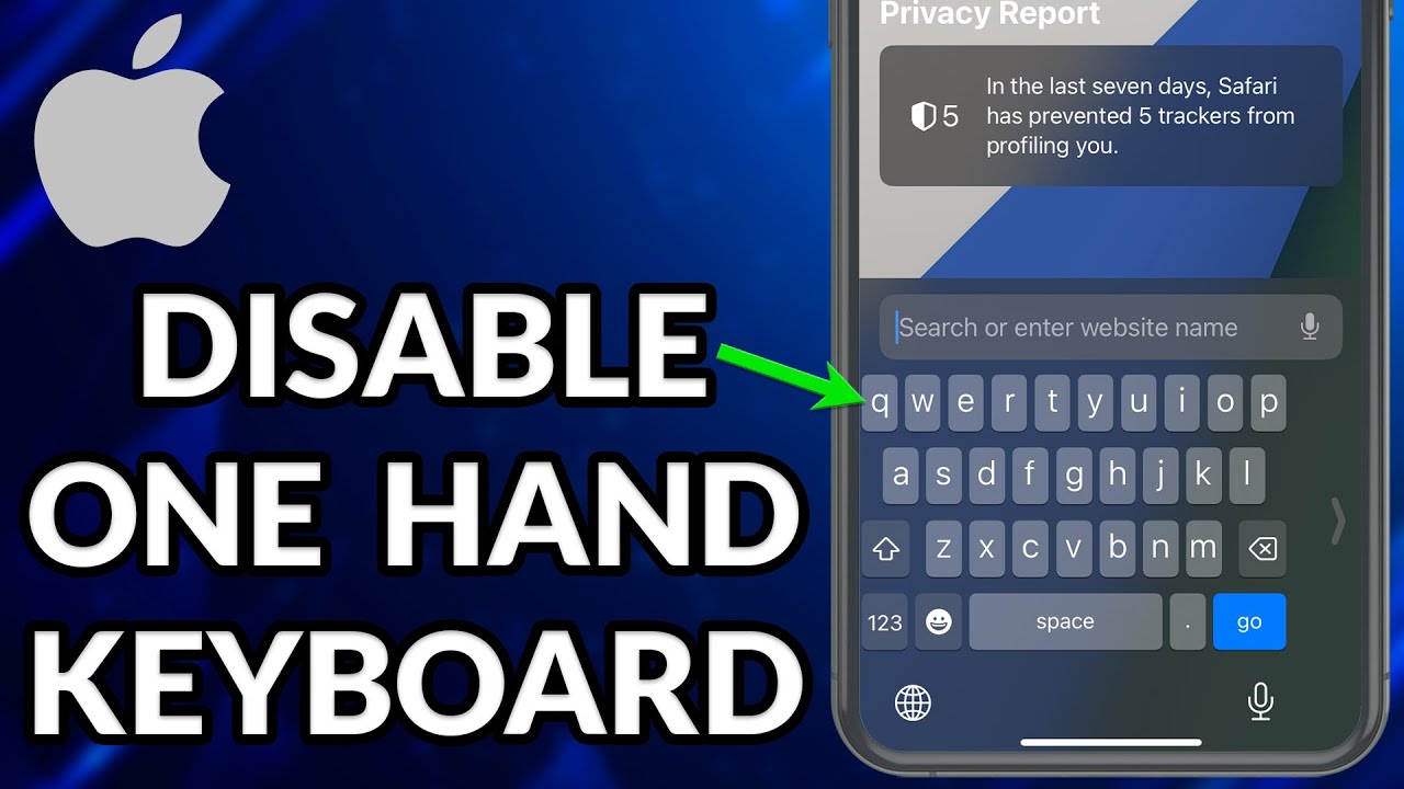 How To Disable One Hand Keyboard On iPhone - YouTube