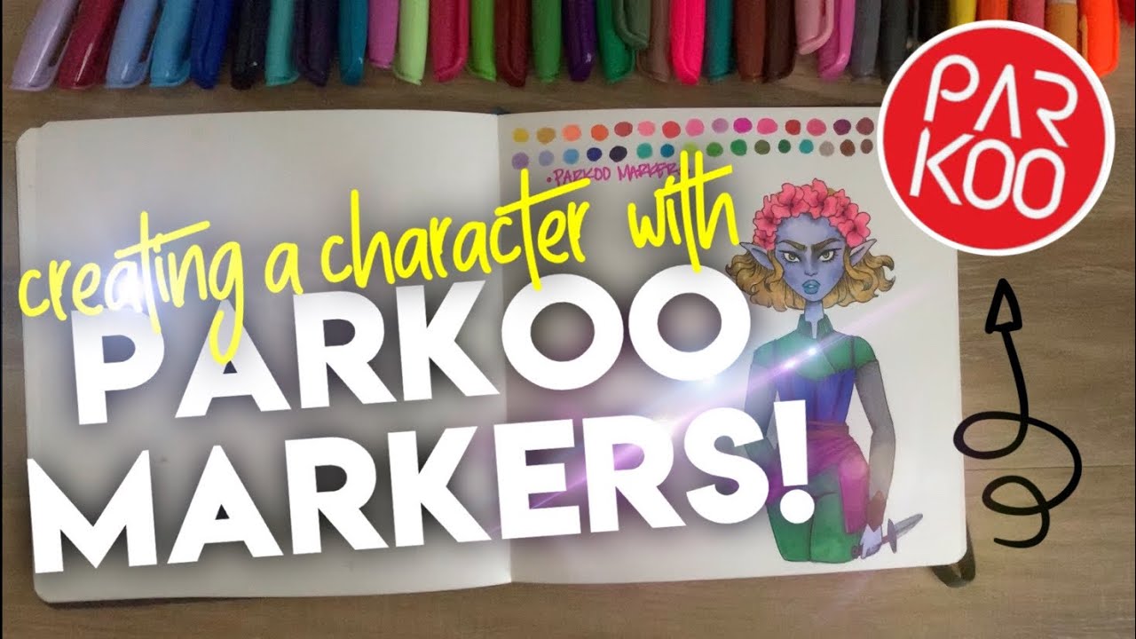 PARKOO PERMANENT MARKERS! Marker Review! - YouTube