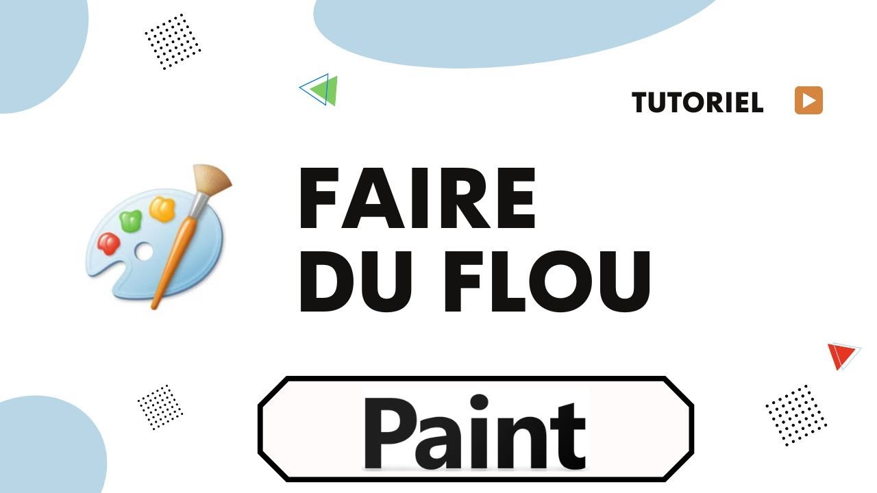 Comment flouter une image sur paint - YouTube