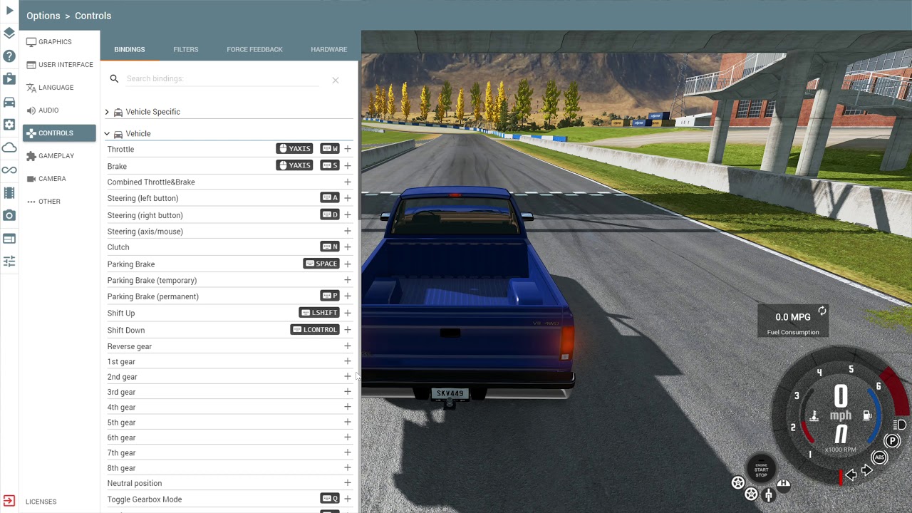 How to Assign Mouse controls for Beam NG - YouTube
