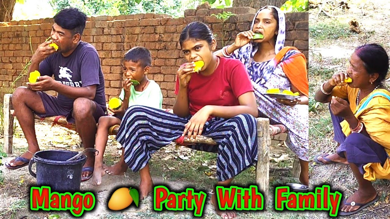 Mango Party With Family // Mango Party // Mango Eating // Mangoes 🥭 ...