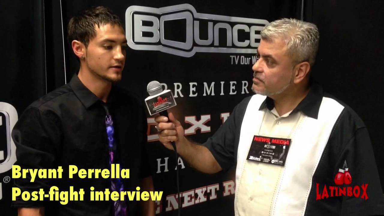 BRYANT PERRELLA POST-FIGHT INTERVIEW - YouTube