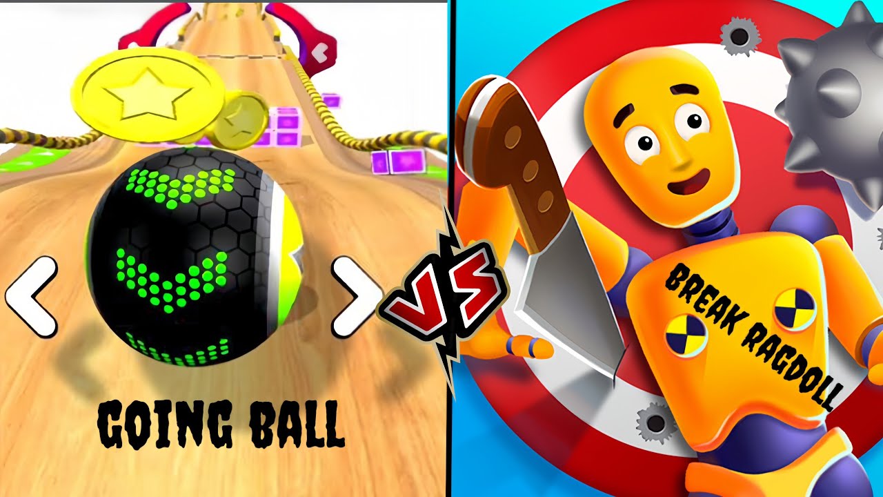 GOING BALLS (rolling ball) 🆚 ragdoll break kick the body Gameplay 9999 ...