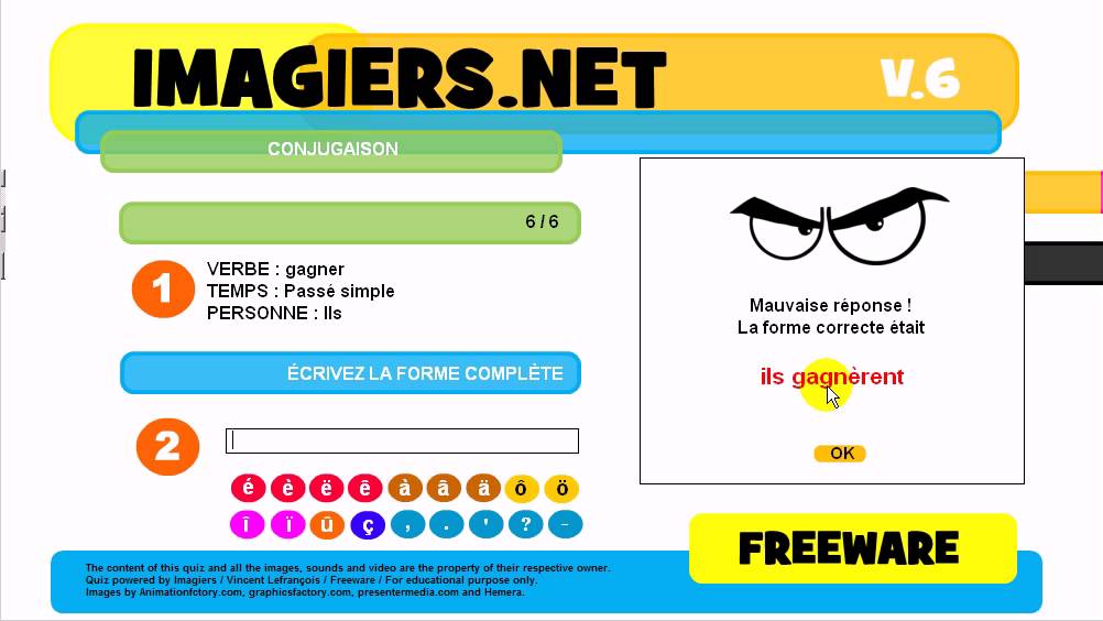 Exercice de conjugaison # gagner - YouTube