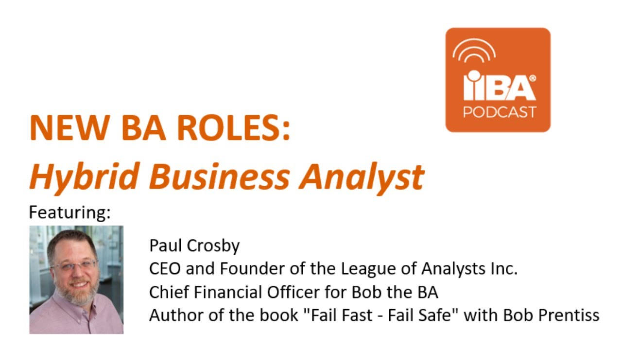 New Business Analyst Roles: Hybrid Business Analyst by Paul from Bob ...