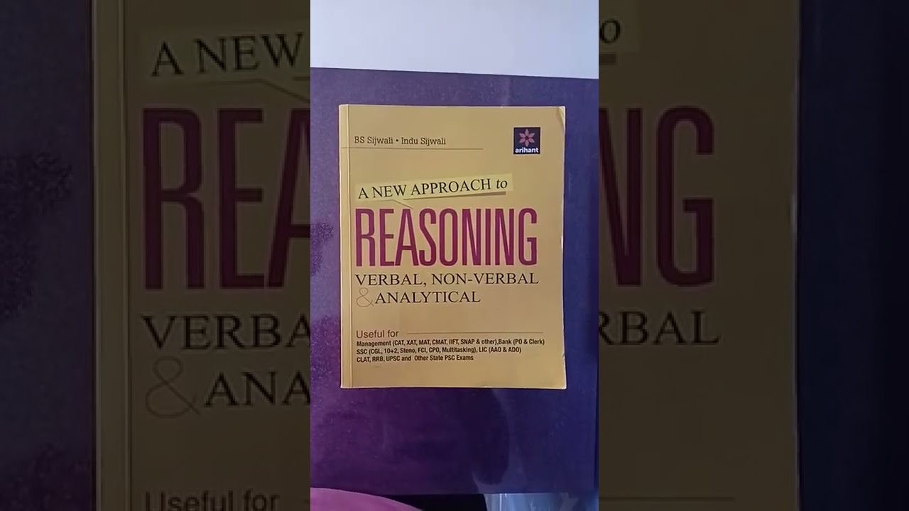 Best Reasoning Book For Competitive Exams 2022 YouTube Best Reasoning Book For Competitive Exams 2022 YouTube