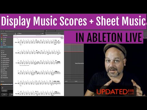 How to display sheet music and music scores in Ableton Live - YouTube