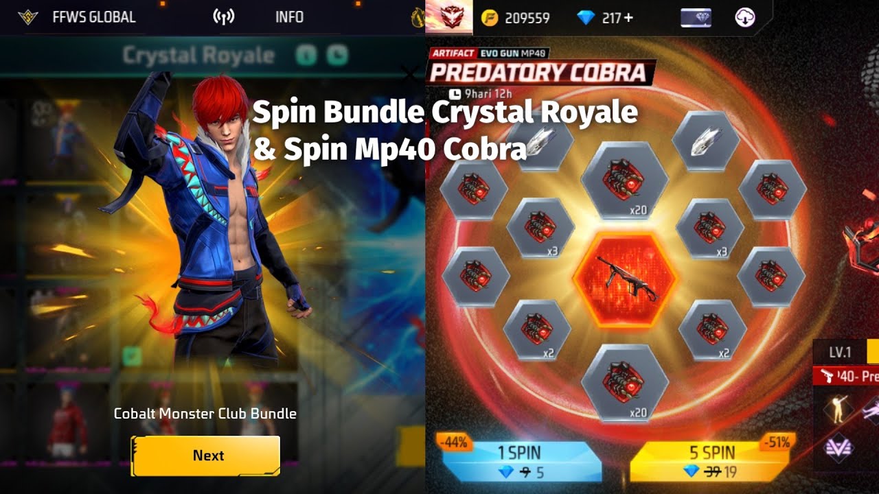SPIN BUNDLE CRYSTAL ROYALE & SPIN MP40 PREDATORY COBRA - YouTube
