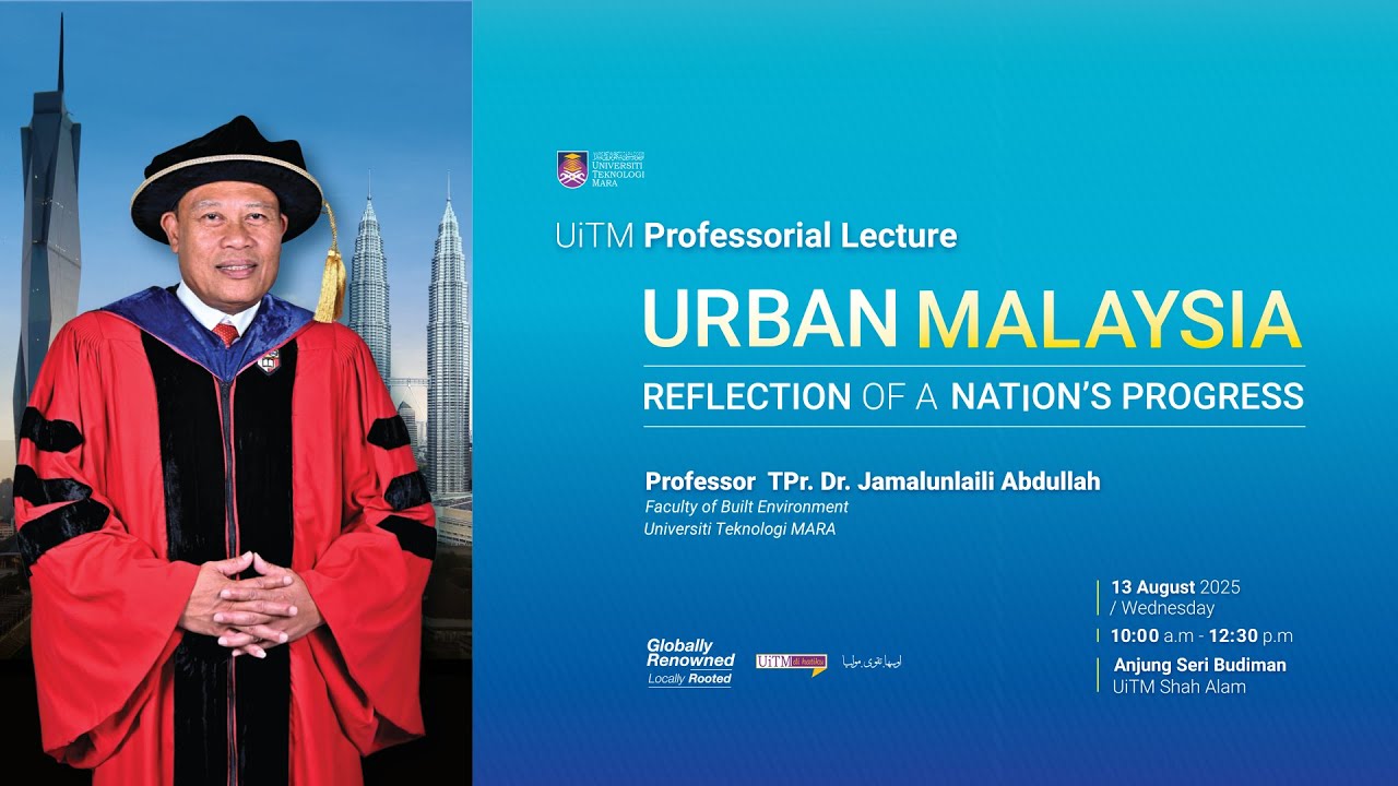 UiTM Professorial Lecture | Professor TPr. Dr. Jamalunlaili Abdullah ...
