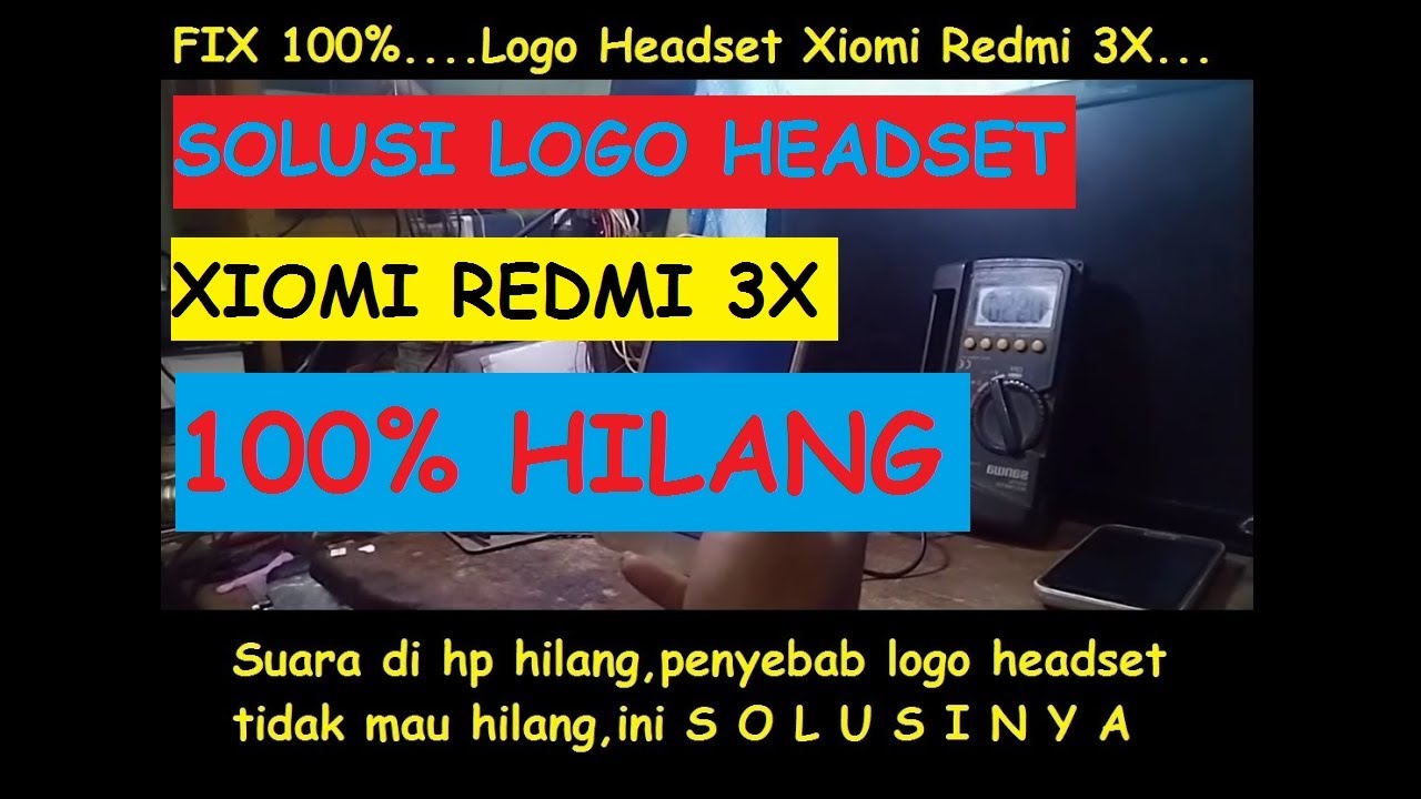 Cara Menghilangkan Logo Headset I Redmi note 3X Logo Headset I ...