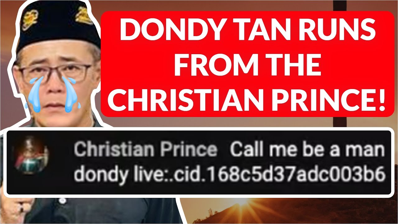 Dondy Tan CRIES & RUNS from Christian Prince's Live Debate Challenge ...