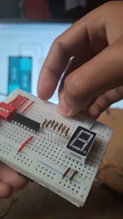 Membuat 7 Segment display menggunakan CD 4511 -Tugas Akhir - YouTube
