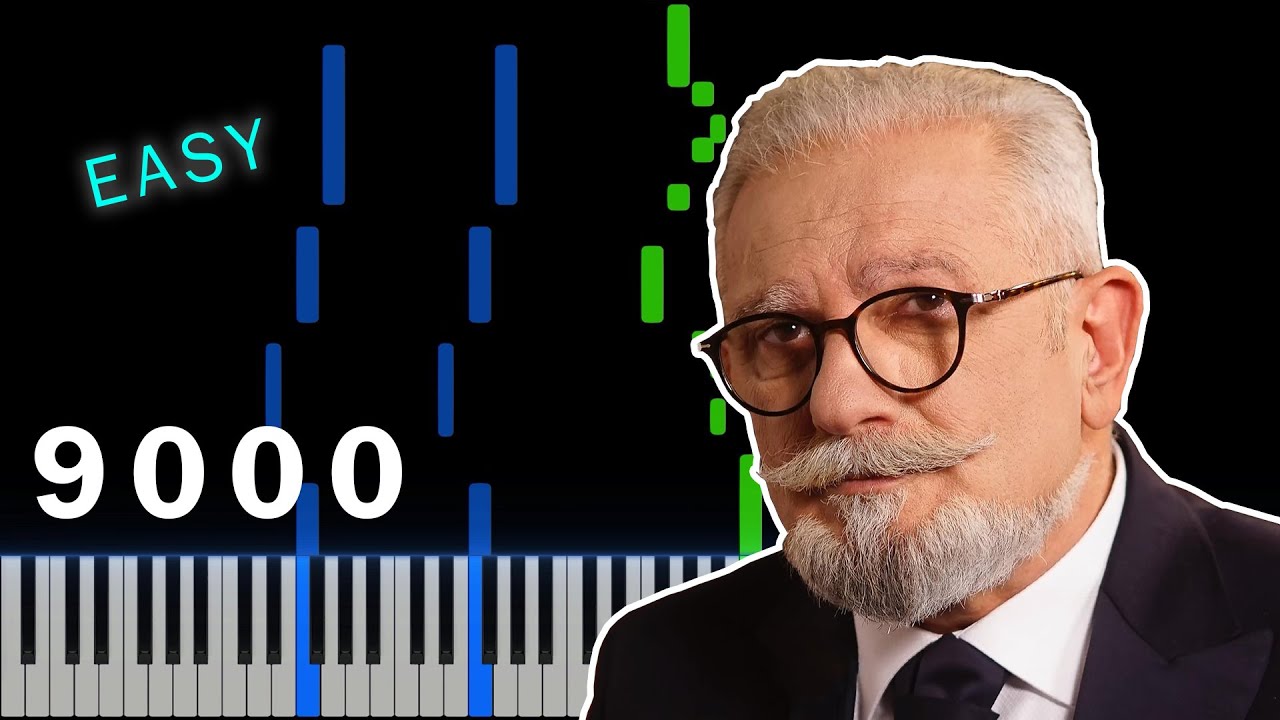 9000 METARA - Željko Samardžić EASY PIANO TUTORIAL - YouTube