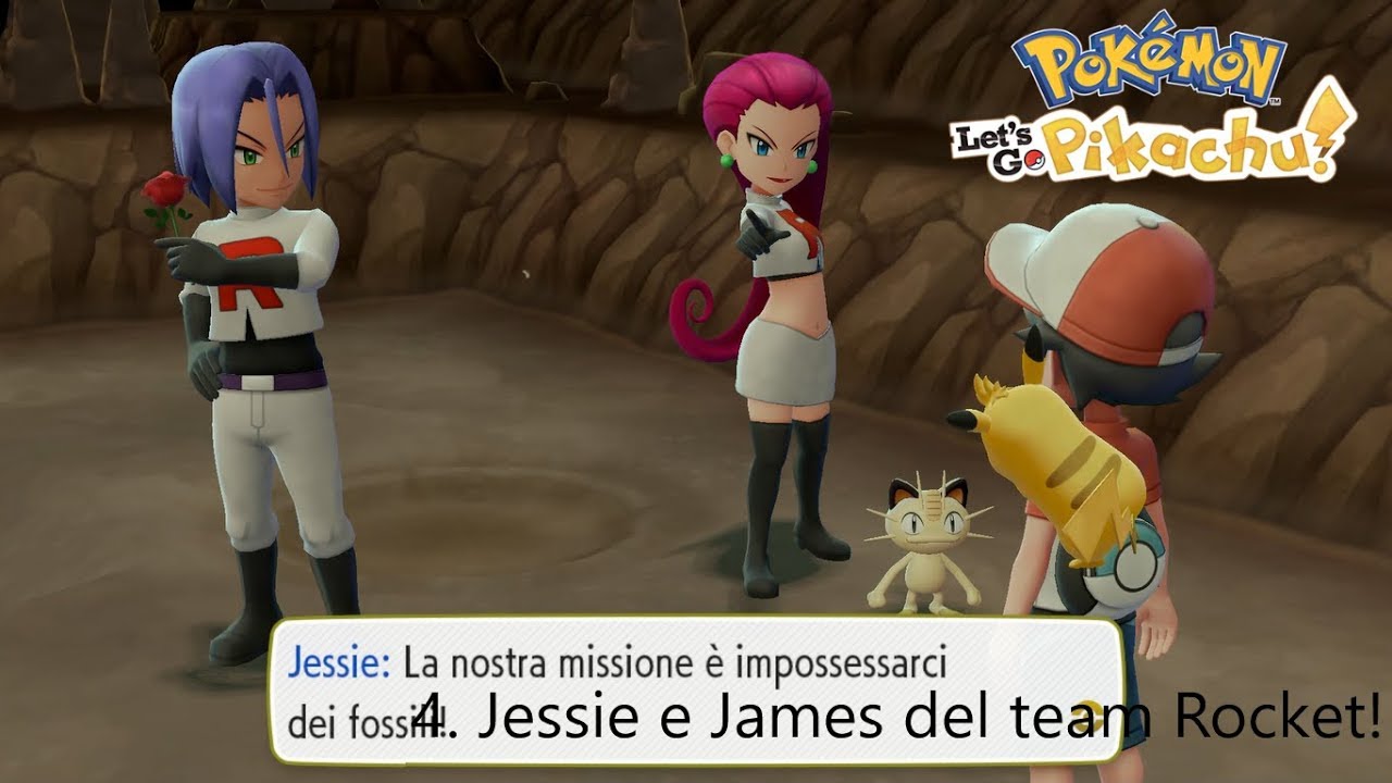 Pokemon Let's go Pikachu parte 4 Jessie e James del team Rocket! - YouTube