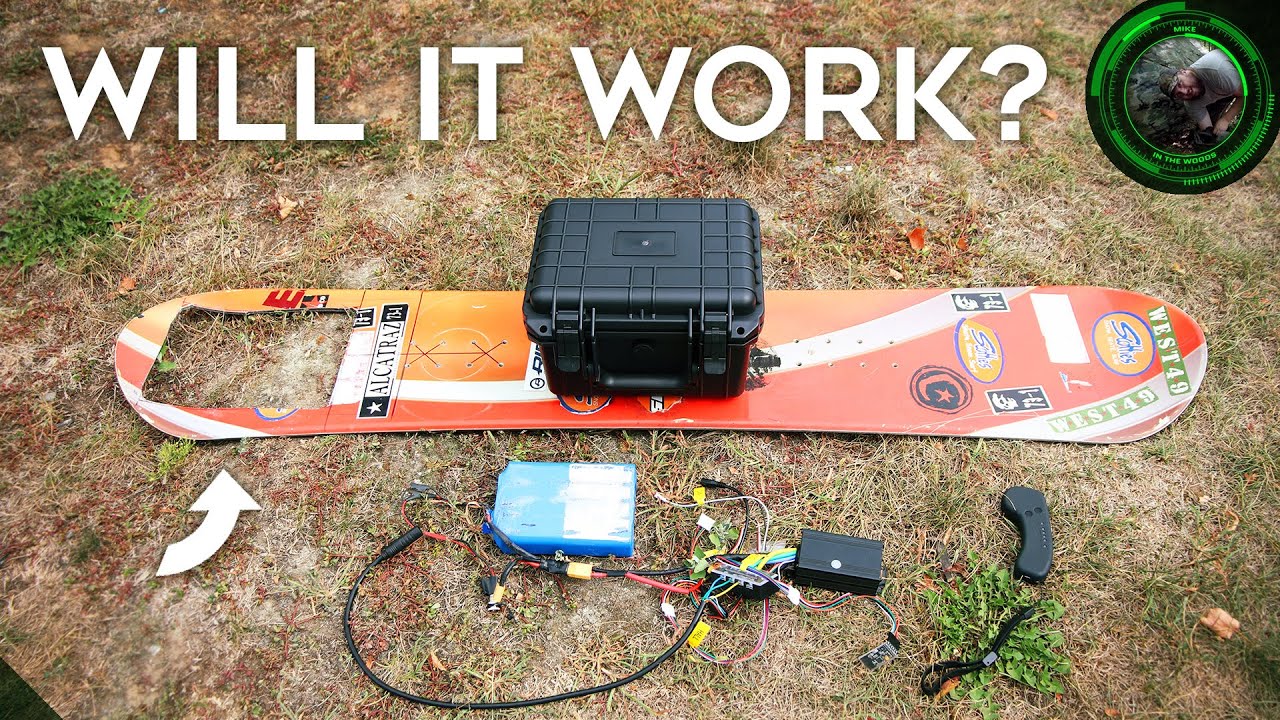 DIY Electric Snowboard Project! Design & Build Progress - YouTube