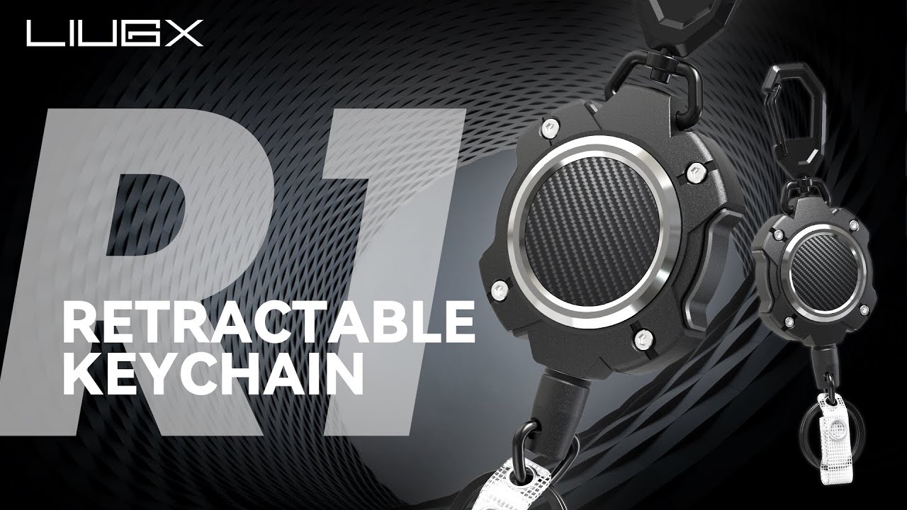 LIUGX--EDC series--Retractable Keychain R1 - YouTube