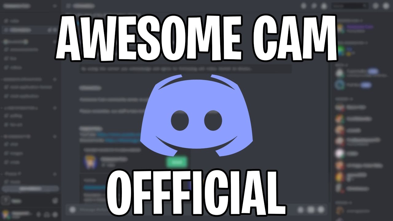 Awesome Cam Official Discord Server (2020) - YouTube