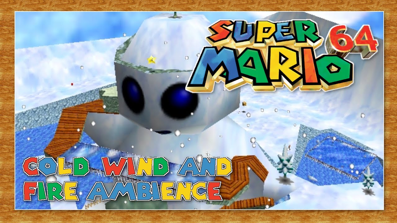 ️Snow Mountain With Cold Wind and Fire Ambience Mario 64 ️ - YouTube