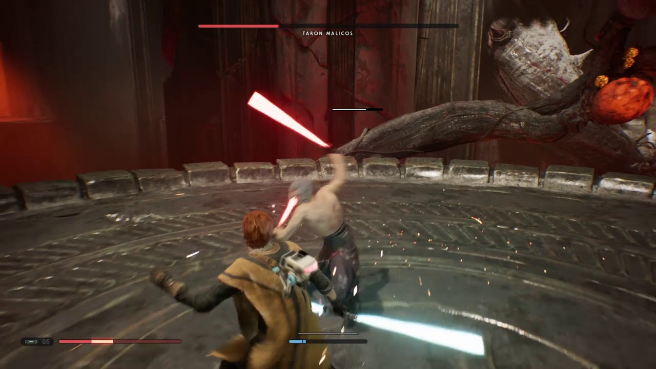 Star Wars Jedi: Fallen Order- Taron Malicos Boss Fight - YouTube
