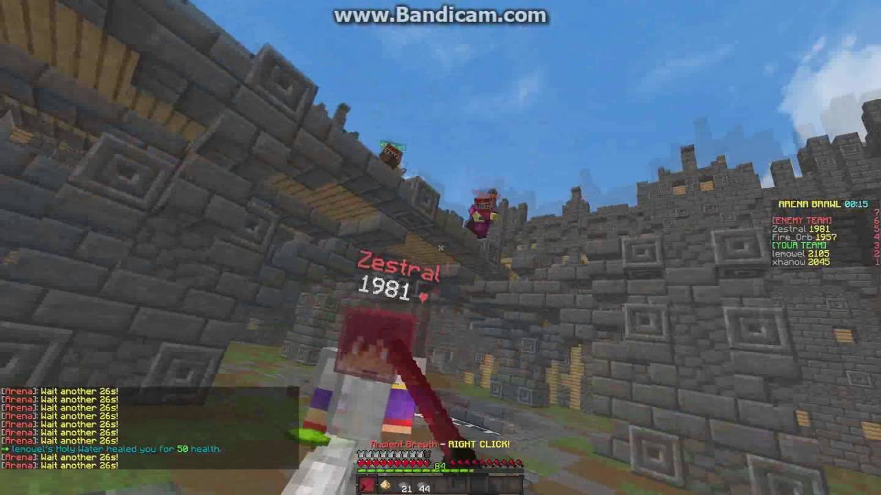 Hypixel Arena Brawl - Lemowel vs Fire_Orb & Zestral #75 - YouTube