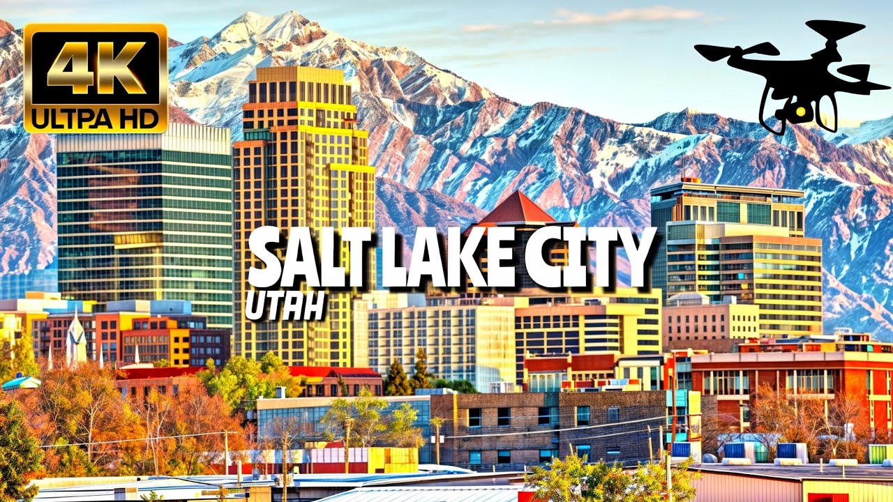 Salt Lake City, Utah In 4K By Drone - Amazing View Of Salt Lake City ...