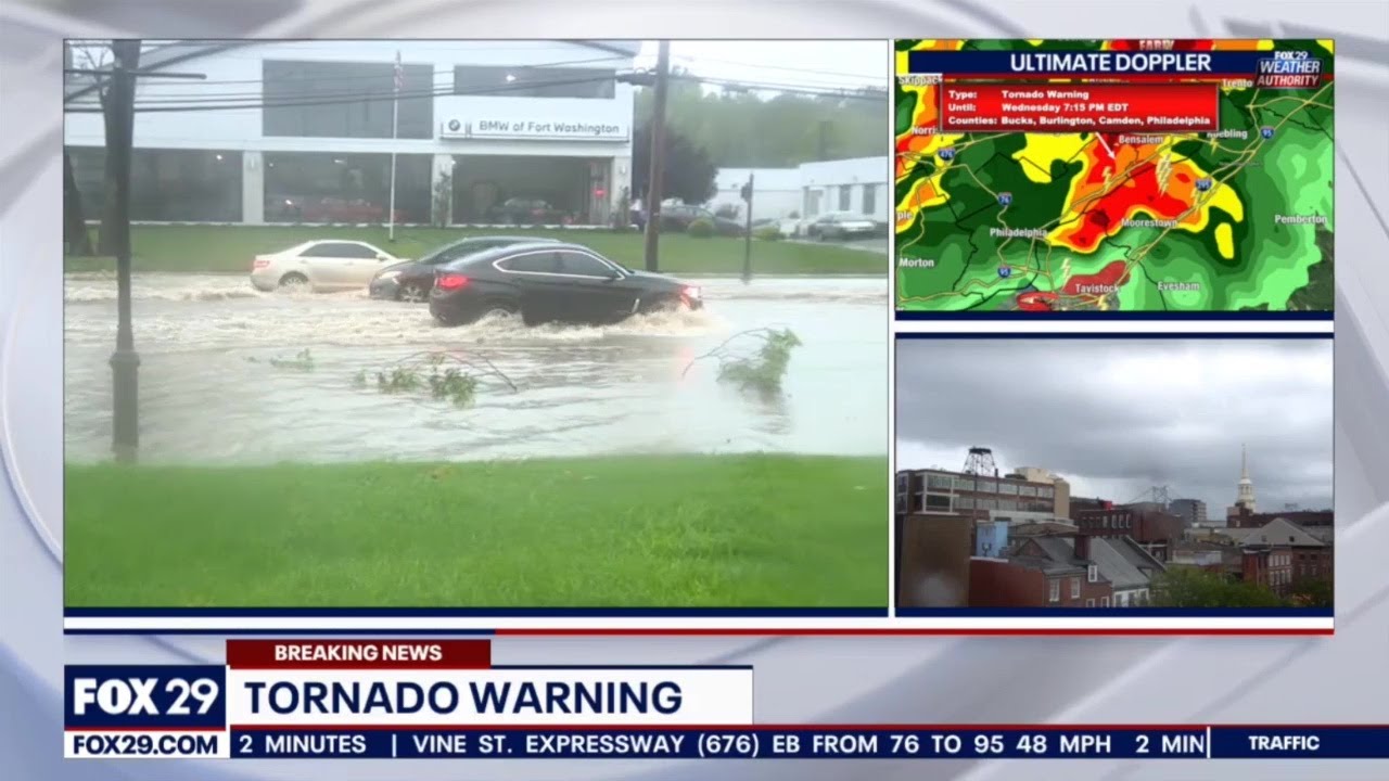 Hurricane Ida • Tornado & Flooding Coverage | FOX29 | September 1, 2021 ...