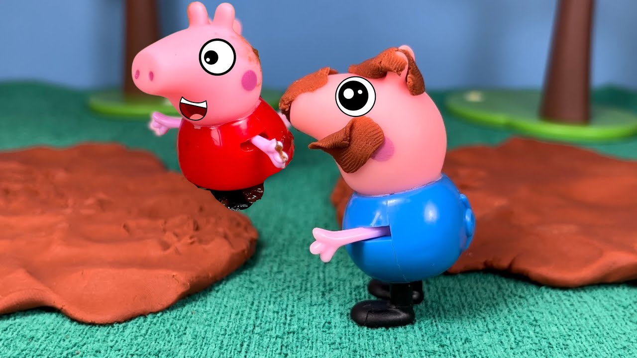 Peppa Pig Poças de lama, Português Brasil, desenho animado - YouTube