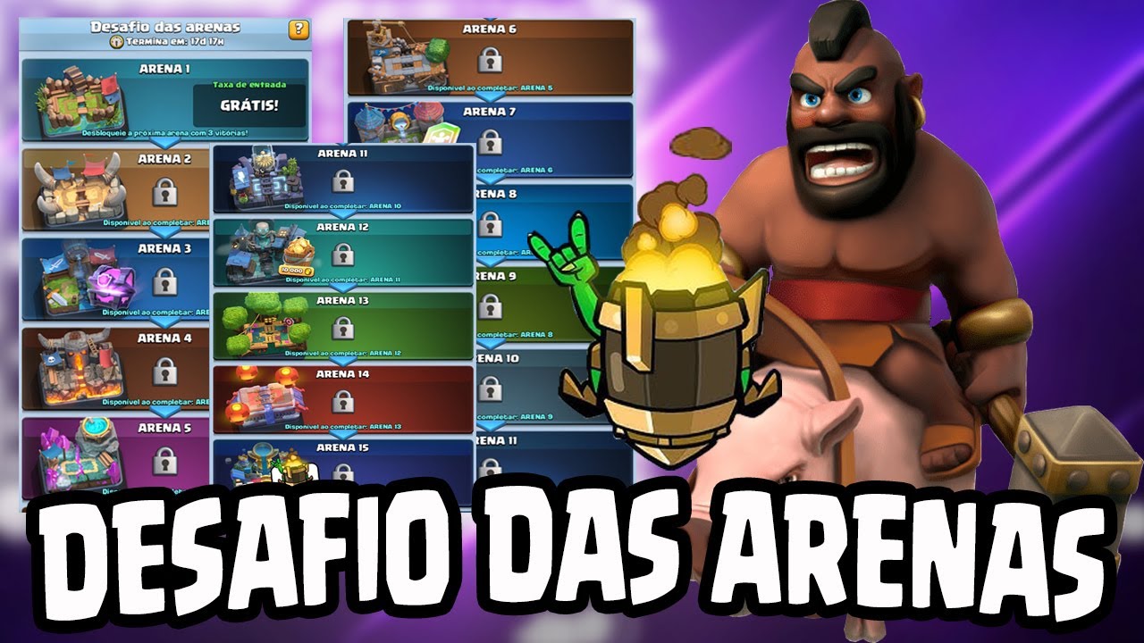 DECK PARA ARENA 5 DO DESAFIO DAS ARENAS NO CLASH ROYALE!!! - YouTube