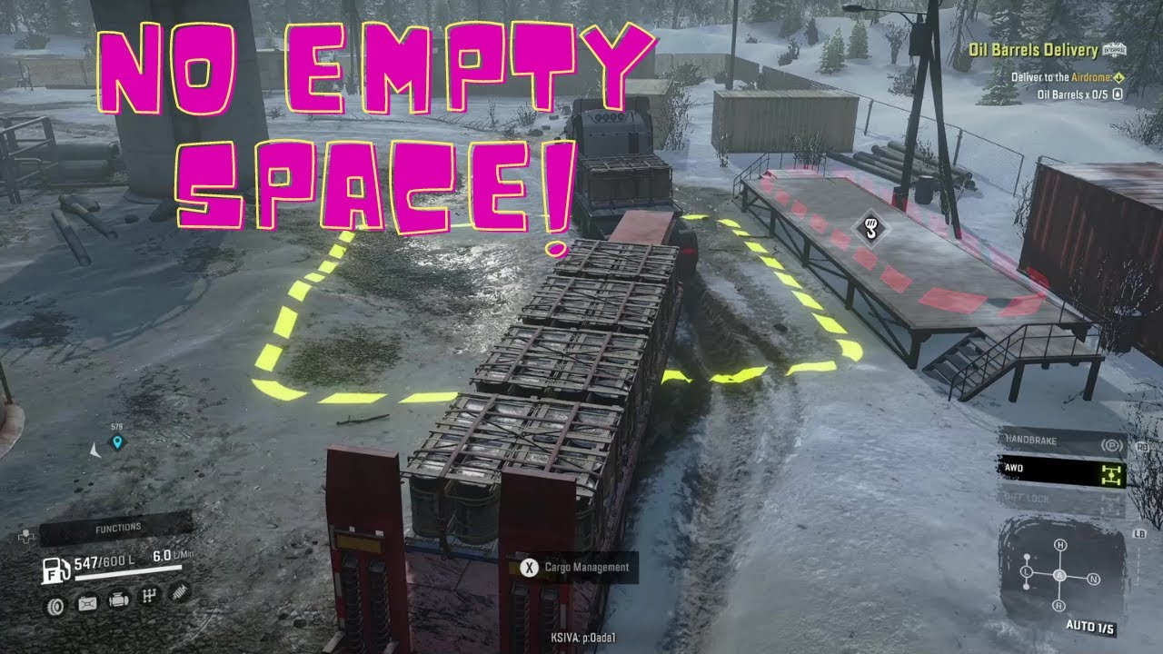 SnowRunner - Oil Barrels Delivery Task - GGMS Arctos 8x4/4 - YouTube