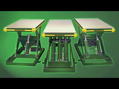 LS Series Hydraulic Lift Tables - Southworth - YouTube