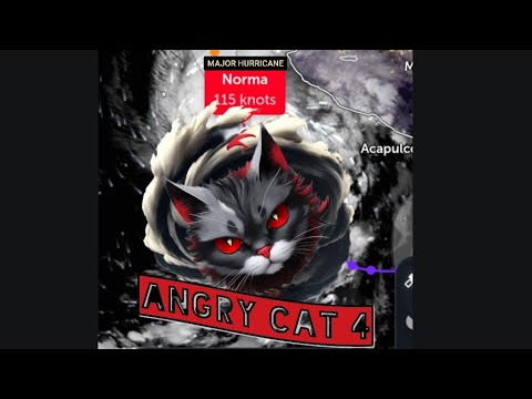 MAJOR HURRICANE NORMA ANGRY CAT 4 Hurricane Force Storm Winds threat ...