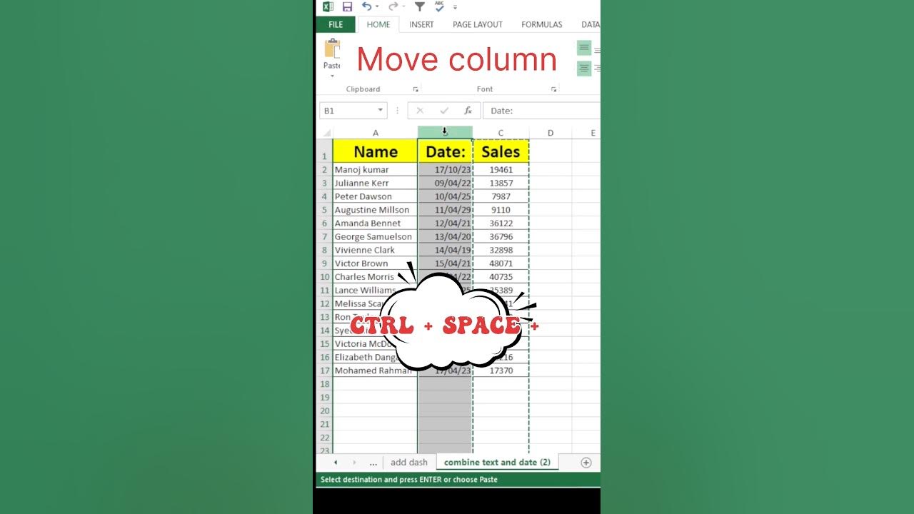 How To Move A Column In Excel shorts excelshortsvideo excel YouTube how-to-move-a-column-in-excel-shorts-excelshortsvideo-excel-youtube