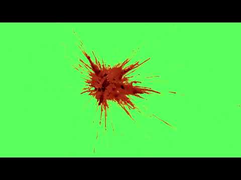 Blood Splash Wall Green Screen | Realistic Blood Overlay for Creators