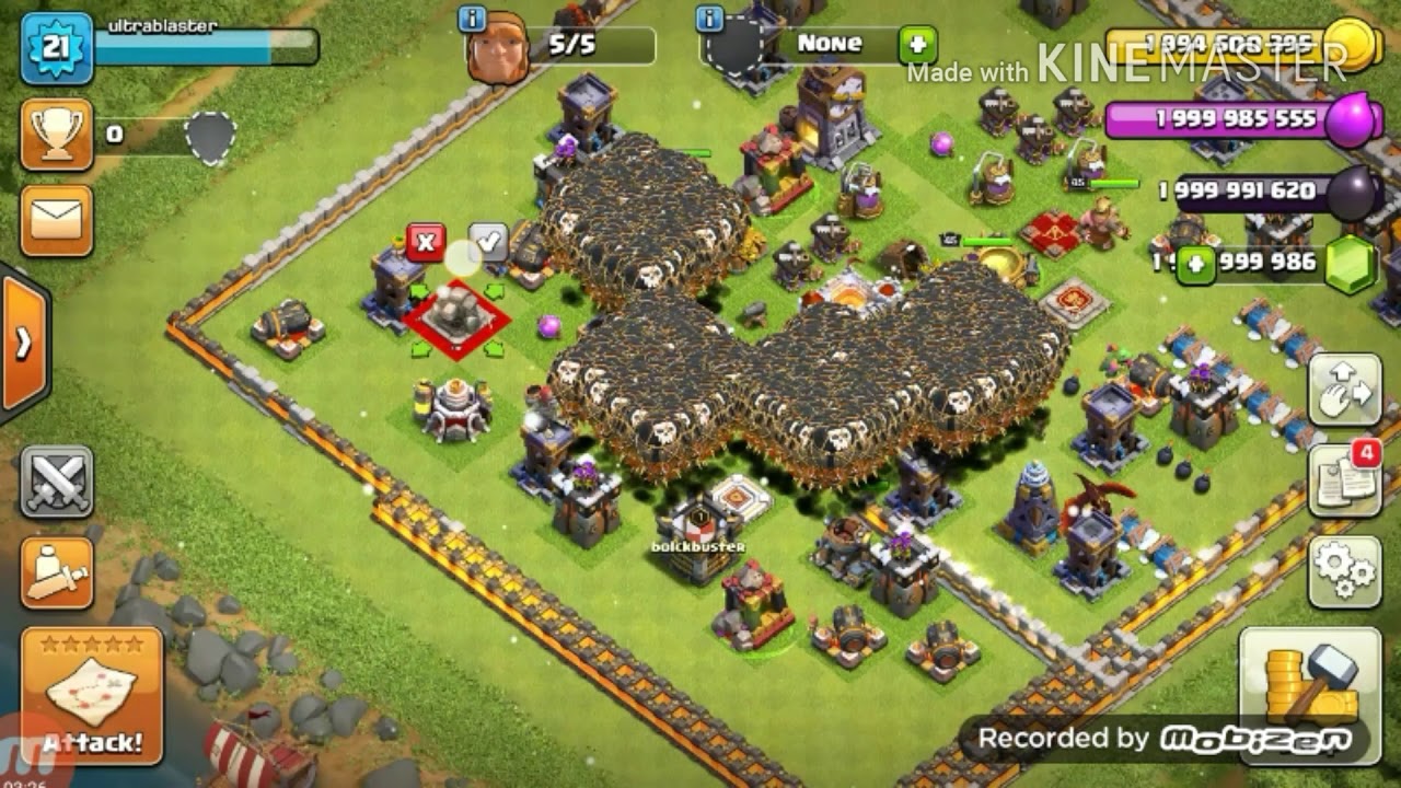 1600 loons and 22 haste spell attack (coc private server) - YouTube