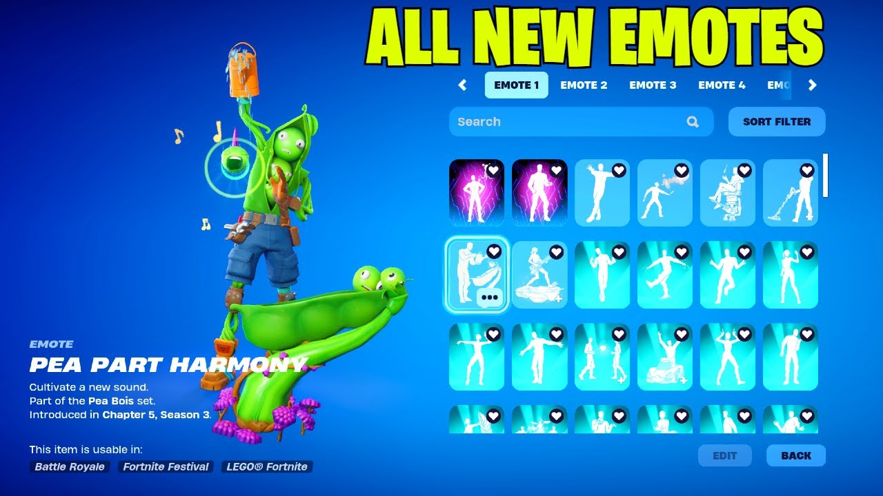 ALL *NEW* SEASON 3 BATTLE PASS AND ICON SERIES EMOTES IN FORTNITE ...