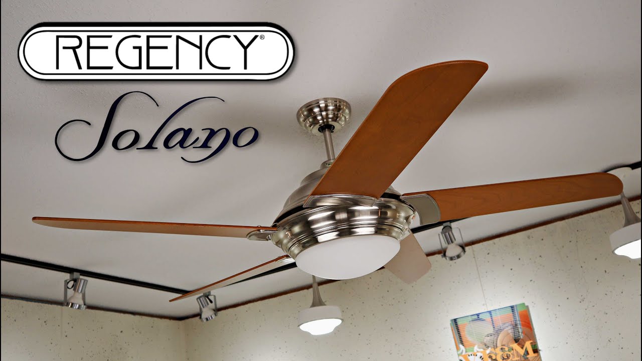 Regency Solano Ceiling Fan - YouTube