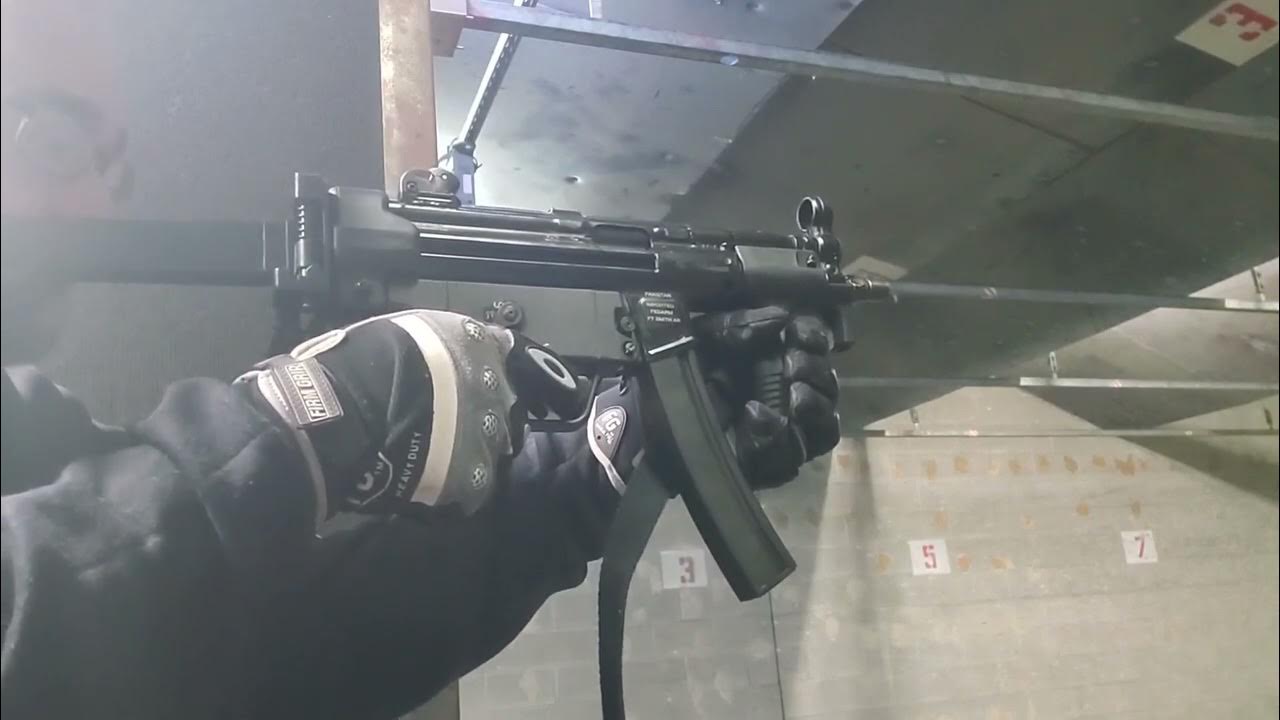 POF MP5K with binary trigger - YouTube