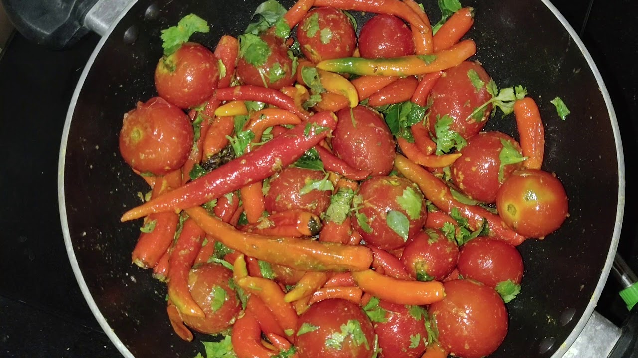 Spicy Red Chilli Chutney Recipe - Pandu Mirchi Chutney - Pandu ...