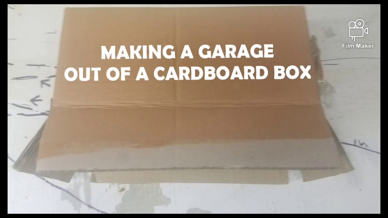 Making a garage from a cardboard box [1:64 scale] - YouTube