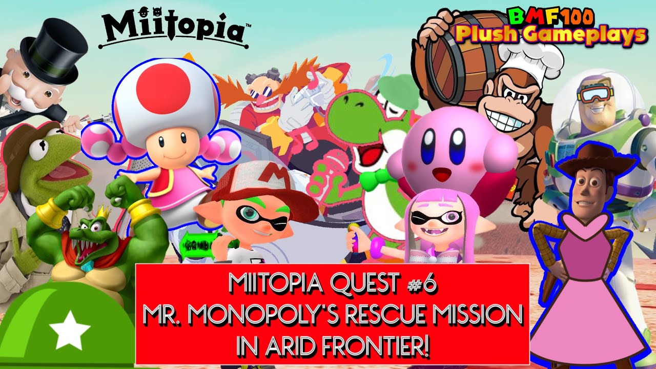 BMF100 Plush Gameplays: Miitopia Quest #6 (Mr. Monopoly's Rescue ...