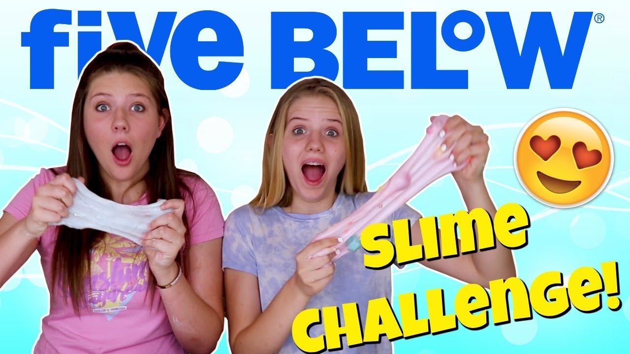 SLIME CHALLENGE AT FIVE BELOW || Taylor and Vanessa - YouTube