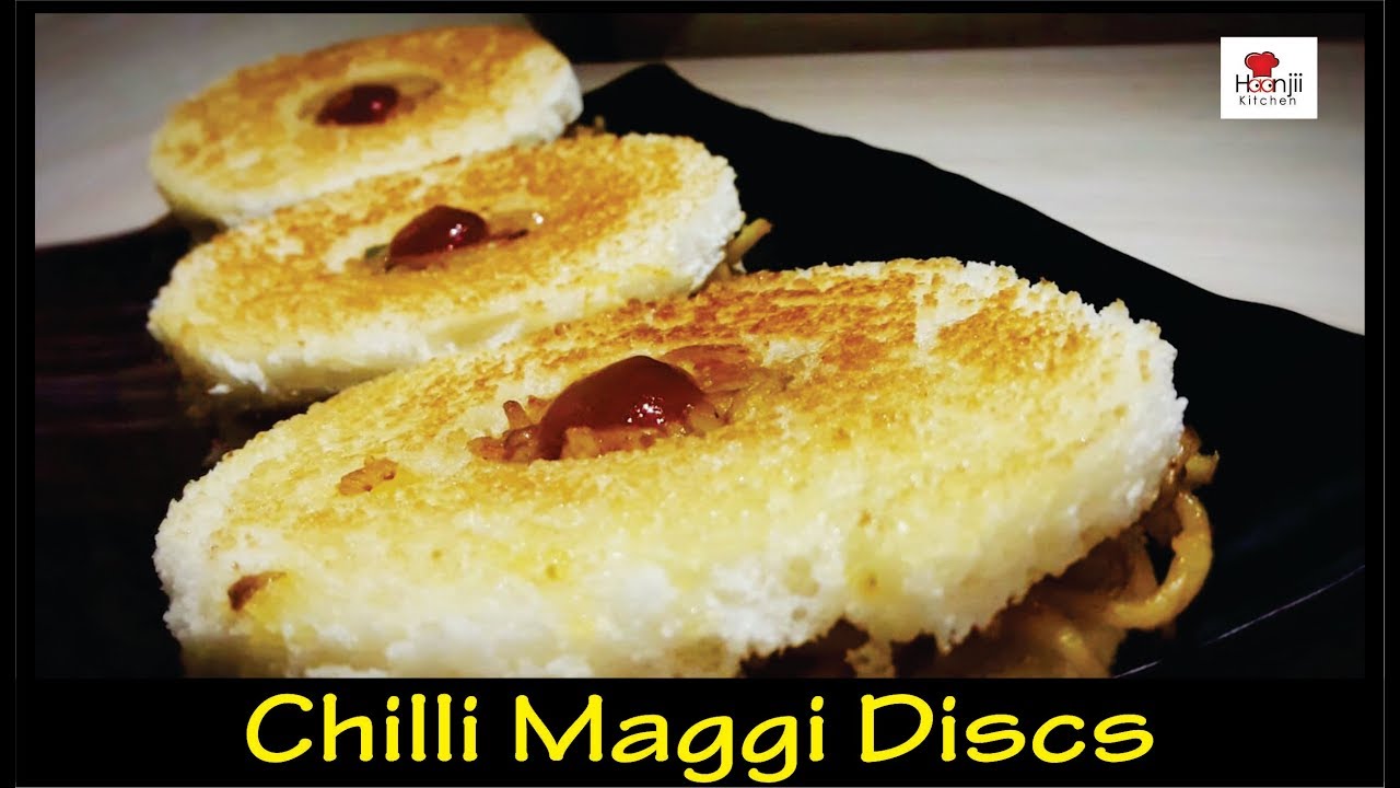 Chilli Maggi Discs | Chilli Maggi Recipe | Maggi Snacks | Maggi ...